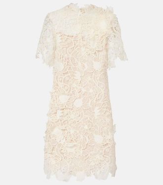 Oscar De La Renta Minikleid aus Spitze