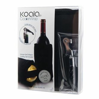 Koala 63080000 Flaschenkuehler-Set Shirt Wein und Korkenzieher
