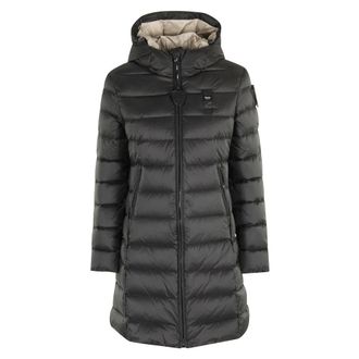 Blauer Femme, Manteaux, Noir, Taille: 44 FR Agnes Long Striped Down Jacket