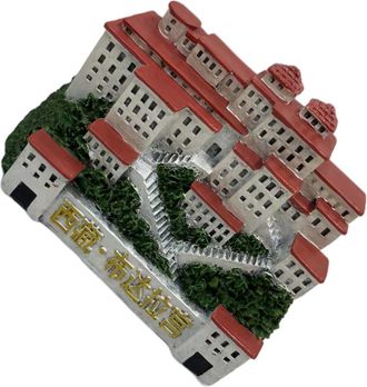 Pretyzoom Potala Statue Dekor Resin Harz Desktop Ornament Sandtisch Modell Mikrolandschaft Mit Glatten Kanten Kompakt Sicher