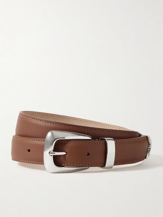 Khaite Benny Leather Belt - Brown