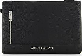 A|X Armani Exchange Esssential, Capri SLG, poignée Unique, Pochette Homme, Noir, Taille