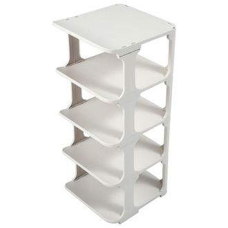 Valiclud Schuhregal aus Robustem Kunststoff Mehrlagige Schuhablage Platzsparender Schuhhalter f&uuml;r Flur und Eingangsbereich Flexibel Kombinierbar Leicht zu Rein