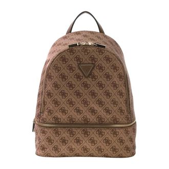 Guess Adrian Logo Rucksack mittelgro&szlig; - - Bags - Damen - Braun - ONE SIZE