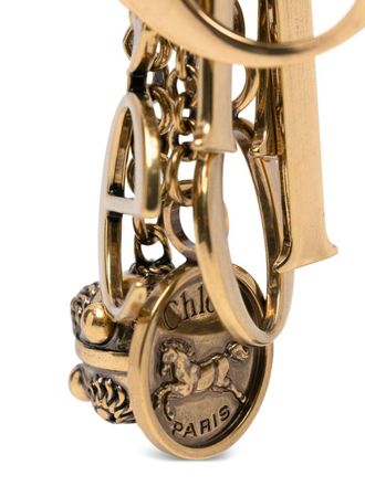 Chlo&eacute; Symbols Gold-Tone Charm Key Case - Gold
