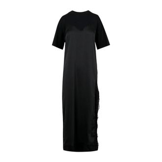 Msgm Langes- schwarzes Maxikleid - - Dresses - Damen - Schwarzk - S