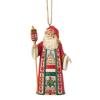 Enesco Jim Shore Heartwood Creek Weihnachtsmann zum Aufh&auml;ngen, ungarischer Weihnachtsmann, 11,4 cm, Mehrfarbig