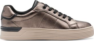 s.Oliver Damen Sneaker flach Low Top Elegant, Silber (Pewter), 42 EU