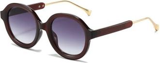 Generic Lunettes De Soleil Rondes &Agrave; Monture Fine For Hommes Et Femmes, Id&eacute;ales For Les Vacances En Plein Air La Conduite(Red)