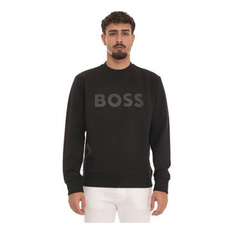 HUGO BOSS Salbo Rundhals-Sweatshirt - - Sweatshirts & Hoodies - Herren - Schwarzk - M