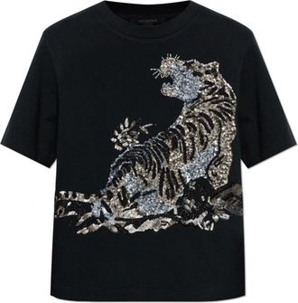 AllSaints Femme, Tops, Noir, Taille: 42 FR Pounce Lisa T-Shirt