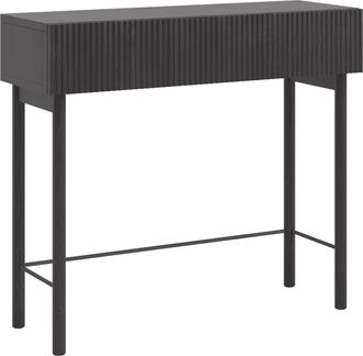Selsey Konsolentisch Mit Schublade Beistelltisch 90 cm Eingangstisch Konsole Schminktisch Stehend Portland Schwarz Nolie