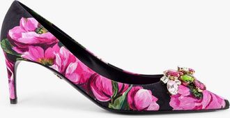 Dolce & Gabbana Fabric décolleté with floral print - DOLCE & GABBANA - gender_Woman