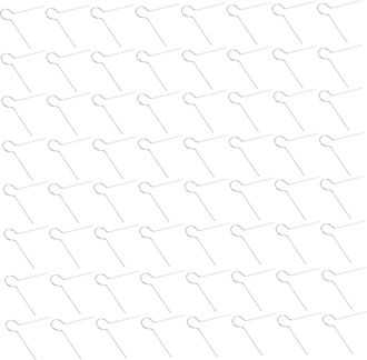 Valiclud 100 Stück Förmige Weihnachtskugel Aufhänger Haken aus Metall Silber für Christbaumschmuck Aufhängen von Weihnachtskugeln und Ornamenten Moderner Elega