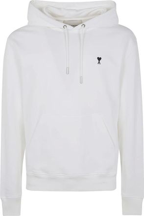 Ami Homme, Sweatshirts et sweats &agrave; capuche, Blanc, Taille: S Contrasted Ami de Coeur Sweat &agrave; capuche