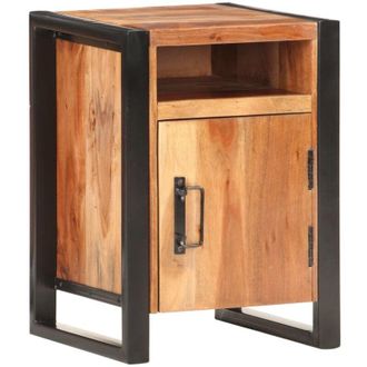 vidaXL Prolenta Premium Nachttisch 40x35x55 cm Akazie Massivholz mit