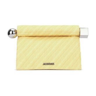 Jacquemus Femme, Sacs, Jaune, Taille: ONE Size La Pochette Rond Carr&eacute;