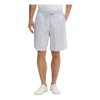 Lacoste Gestreifte Baumwoll-Popeline-Shorts - - Shorts - Herren - Blau - S