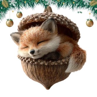 Generic Weihnachtsbaum-Acryl-Ornamente - Flaches 2D-Design, Aufh&auml;ngbares Tiermotiv, Leichtes, Langlebiges Material, Festliche Weihnachtsdekoration | Perfekt F