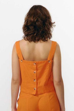 Suite13lab Damen vegan Top Odiel Orange