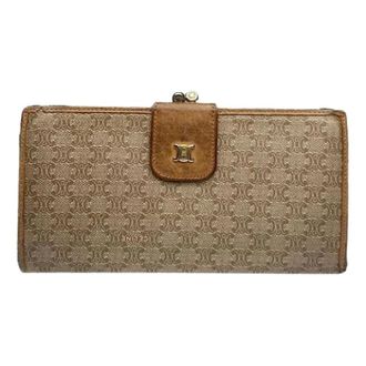 Celine Portefeuille en cuir doccasion - Femme - Pre-owned - Beige - Taille: ONE Size
