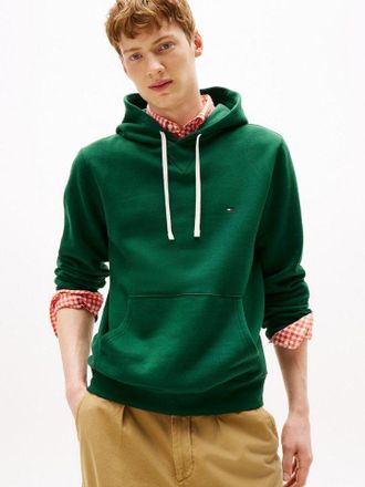 Tommy Hilfiger Hoodie ESS SEASONAL FLEECE HOODY mit Kapuze und K&auml;ngurutasche unifarben, casual, regular fit, Baumwollmix, Kapuze