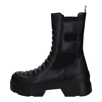 Vic Mati&eacute; Leder- und Stoff-Stiefeletten - - Shoes - Damen - Schwarzk - 39 EU