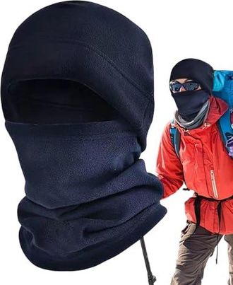 Generic Couvre-visage dhiver - Coupe-vent chaud - Cache-cou - Chapeau thermique dext&eacute;rieur | Pour coureurs, cyclistes, femmes, camping, randonn&eacute;e, escalade, p