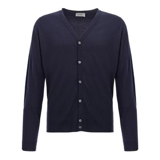 John Smedley Herren, Strickwaren, Blau, SGröße