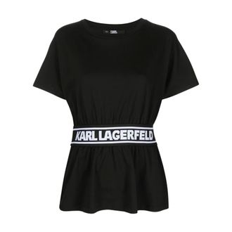 Karl Lagerfeld Damen, Oberteile, Schwarzk, MGr&ouml;&szlig;e
