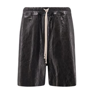 Rick Owens Homme, Shorts, Noir, Taille: M Leather Shorts