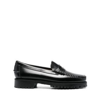 Sebago Femme, Chaussures, Noir, Taille: 36 EU Sandales en cuir noir &agrave; enfiler