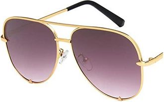 Generic Lunettes de soleil rétro en métal 2025 pour hommes et pour femmes en plein air pour conduite de vacances (couleur : F, taille : 1), C, Taille unique