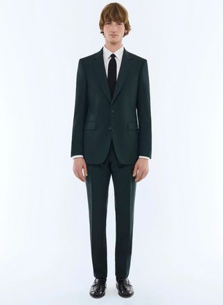 Fursac Costume ajust&eacute; en toile de laine unie - Taille 44 - Homme