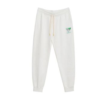 Casablanca Tennis Club Icon Jogginghose mit Stickerei - - Trousers - Herren - Wei&szlig; - XL