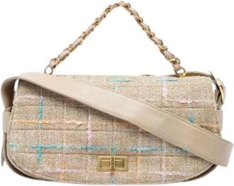 Chanel Pre-owned Tweed Satchel - - Pre-owned - Damen - Beige - ONE SIZE