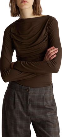 Benetton Damen M/L 37ukd10ba T-Shirt, braun, X-Large