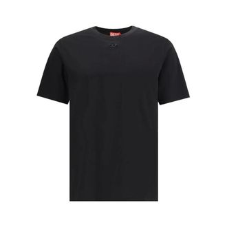 Diesel Homme, Tops, Noir, Taille: XL T-shirt ras du cou en coton