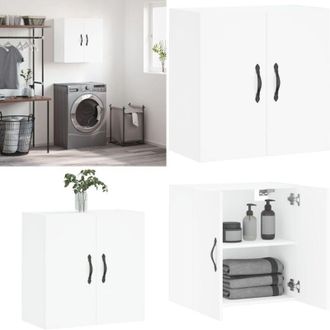 vidaXL Wandschrank Wei&szlig; 60x31x60 cm Holzwerkstoff - H&auml;ngeschrank - Wandschrank - Aufbewahrungsraum - Wohnzimmerm&ouml;bel - Schlafzimmerm&ouml;bel - Home & Living