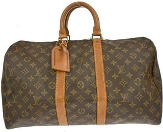 Louis Vuitton unisex, Pre-owned, Brun, Taille: ONE Size Sac week-end en toile Pre-owned