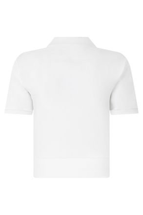 A.P.C. Womens Polo Shirt White Cotton Organic Tops