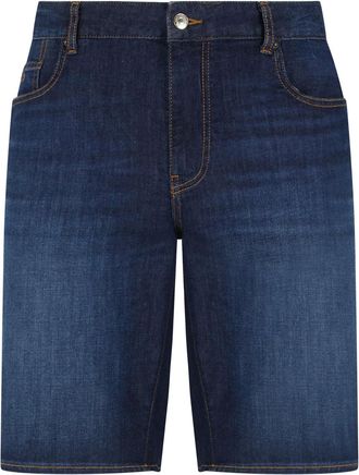 A|X Armani Exchange jean &agrave; coupe courte - Bleu