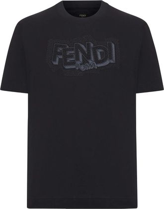 Fendi Graphic-embroidered T-Shirt