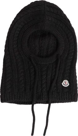 Moncler Cable Knit Alpaca Blend Balaclava