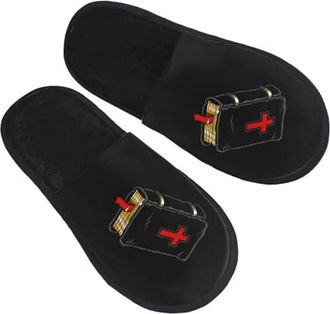 Generic Chaussons Maison Reliure En Cuir Doux Pantoufles En Coton Confortable Slippers Pour Chambre De Camping Hôtels M