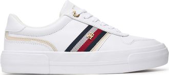 Tommy Hilfiger Sneakers Tommy Hilfiger Th Platform Vulc Leather FW0FW09603 Wei&szlig;