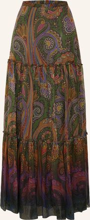 Etro Etro Seidenrock gruen