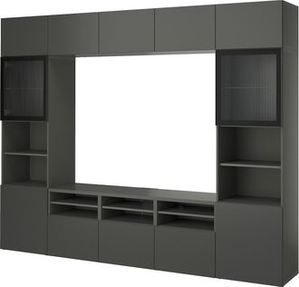 IKEA BESTÅ TV-Komb. mit Vitrinentüren