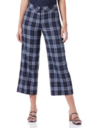 Gerry Weber Edition Damen 722017-66374 Hose, Dark Petrol/Offwhite/Sienna, 34