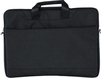 Generic wasserdichte 15,6-Zoll-Laptoptasche mit Großem Fassungsvermögen und Plüschfutter für Geschäftsreisende und Studenten - Oxford-Stoffmaterial (Black)